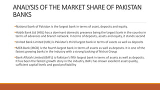 Banking sector of pakistan | PPTX