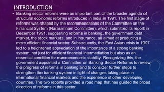 Banking sector reforms in india | PPTX