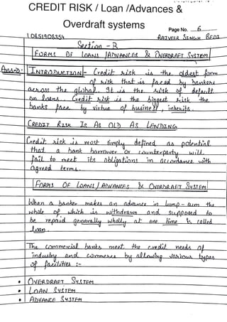 Banking Service Management | B com 5th sem | Hand written Notes | by ...