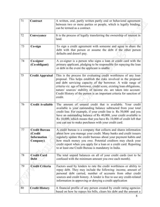 Banking terminology | PDF