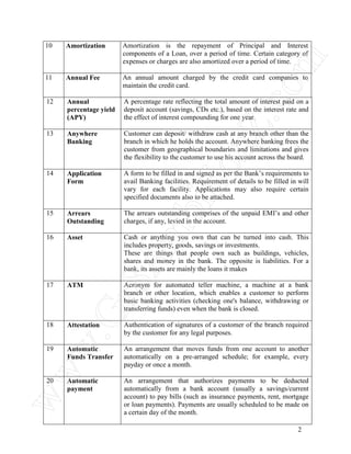 Banking terms | PDF