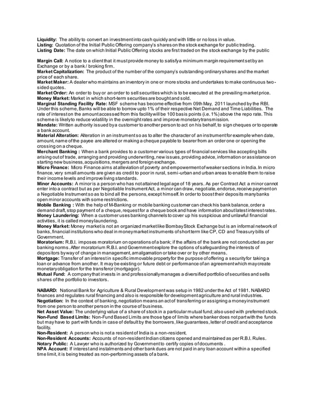 Banking terms | PDF