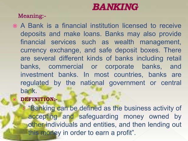Banking theory law and practice | PPTX | Business Banking & Finance ...