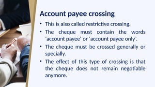 BANKING THEORY LAW AND PRACTICES - Cheque.pptx