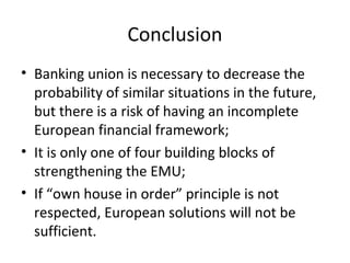 Banking union: will it end up the crisis in Europe? | PPT