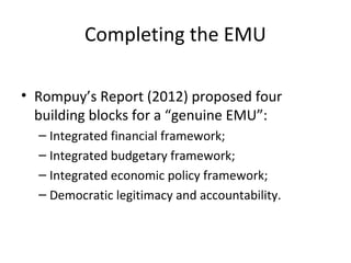 Banking union: will it end up the crisis in Europe? | PPT