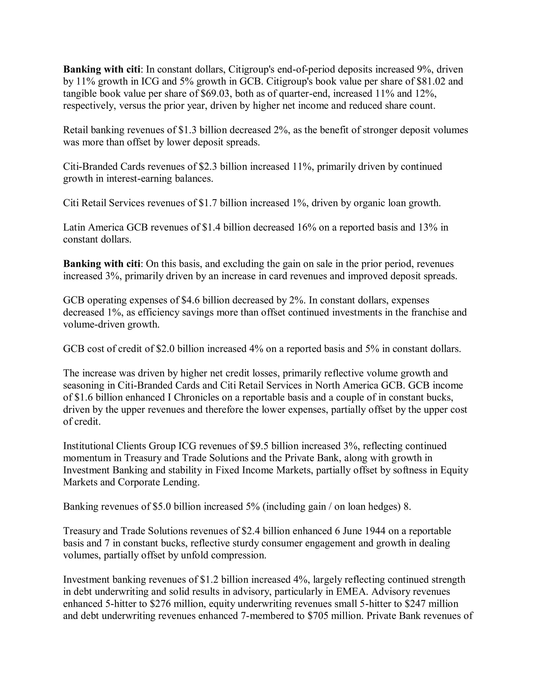 Banking with citi | PDF