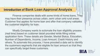 Bank Loan Approval Analysis: A Comprehensive Data Analysis Project | PPTX