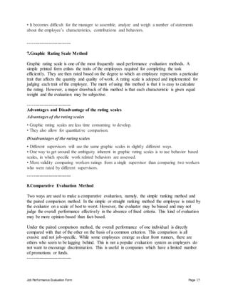 Bank loan officer performance appraisal | DOCX