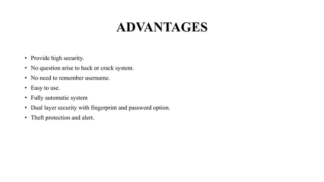 Bank locker system | PPTX | Technology & Computing