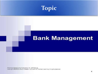 Bank management | PPTX