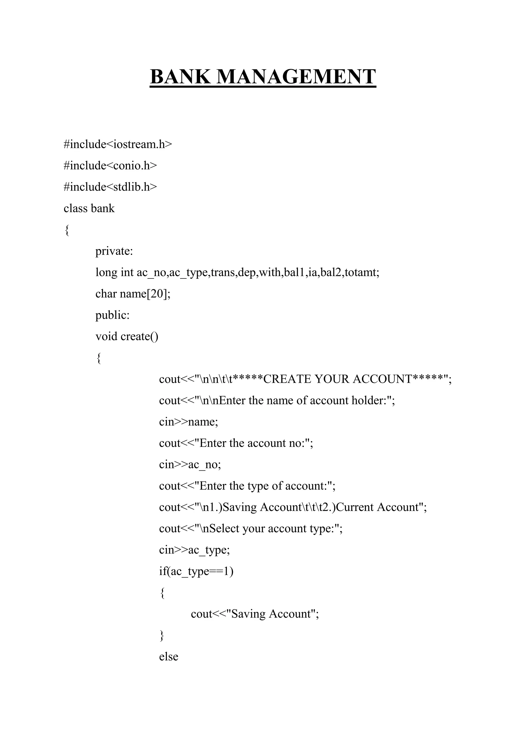 Bank management | PDF