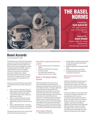 Basel Accords - Basel I, II, and III Advantages, limitations and ...