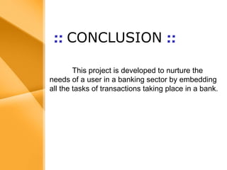 Bank Management System | PPT