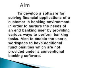 Bank management system with java | PPT