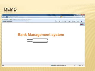 Bank management sy stem | PPTX