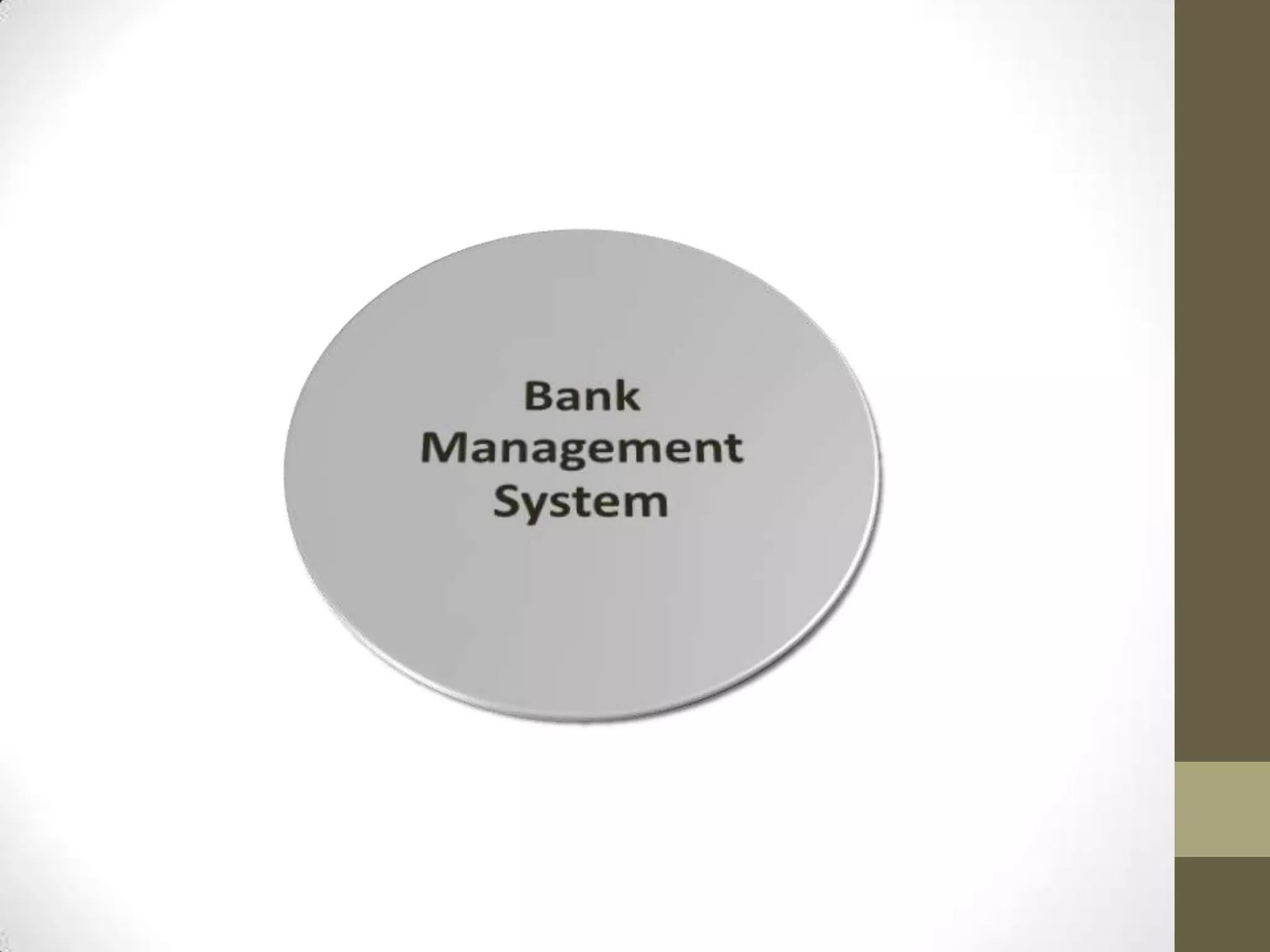 Bank management system | PPTX