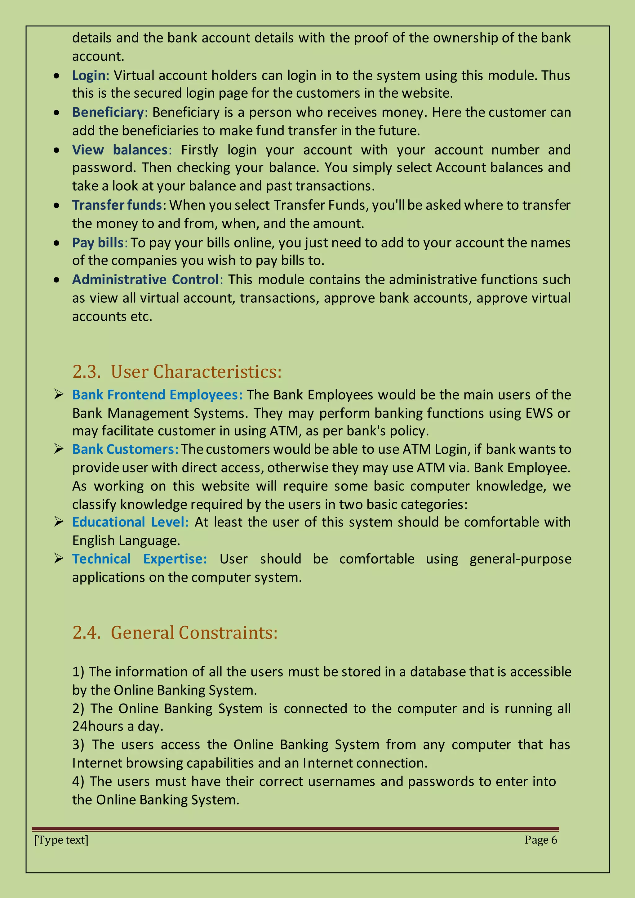 Bank management system | DOCX