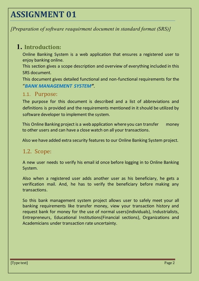 Bank management system | PDF