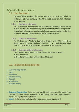 Bank management system | DOCX