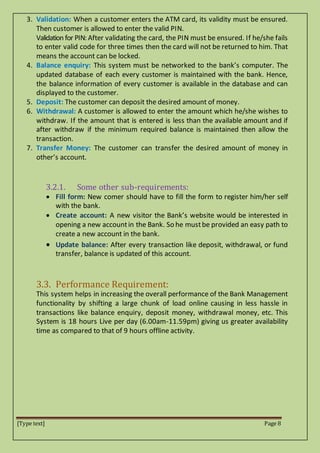 Bank management system | DOCX