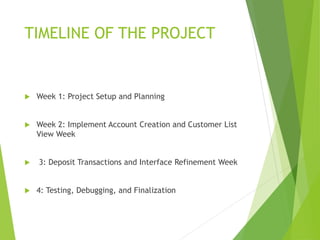 Bank Mgmt System: Optimizing Opperations | PPT