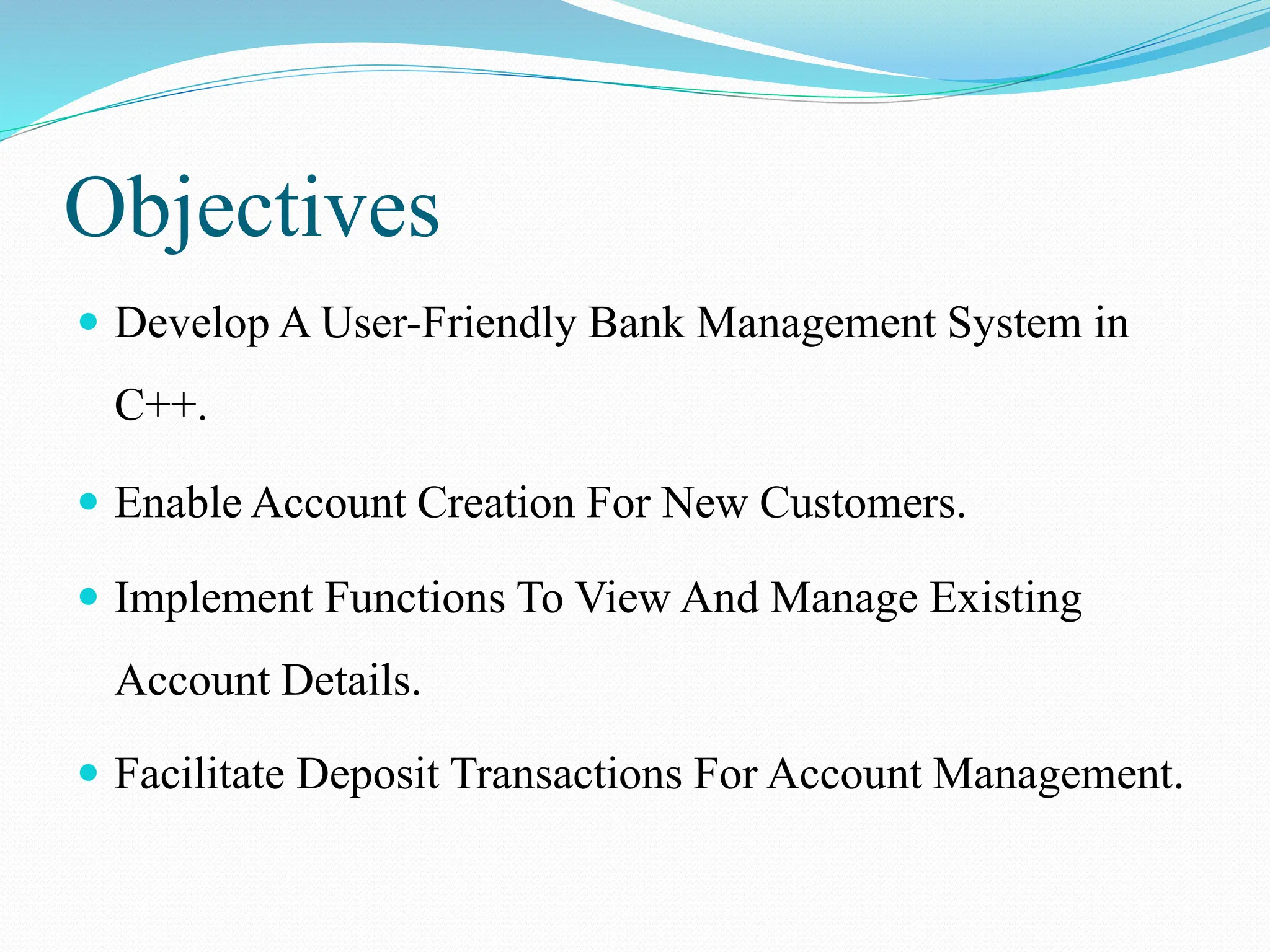 Bank Mgmt System: Optimizing Opperations | PPT