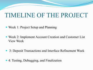 Bank Mgmt System: Optimizing Opperations | PPT