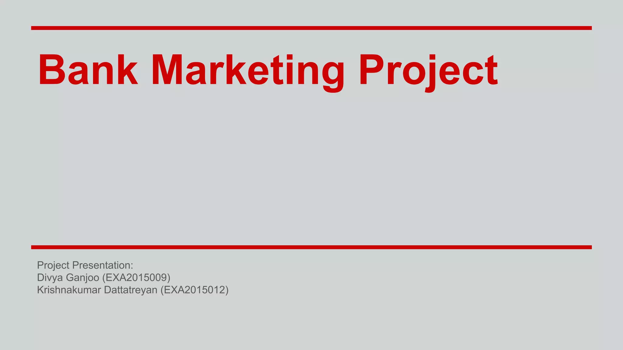 Bank marketing mini-project | PDF