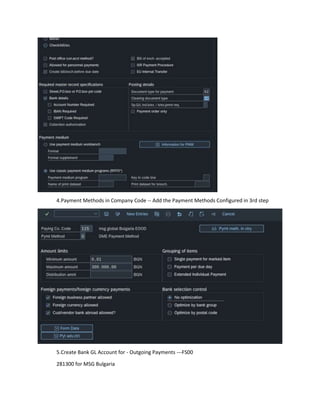 Bank Master Data, House bank, APP and DMEE.docx