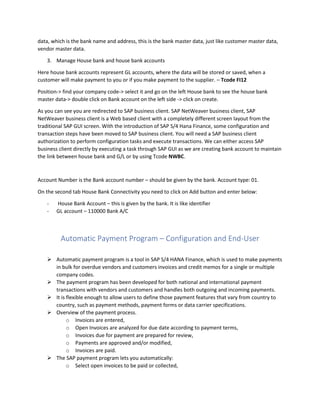 Bank Master Data, House bank, APP and DMEE.docx
