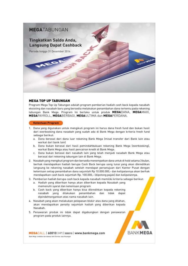 Bank mega syariah | DOCX