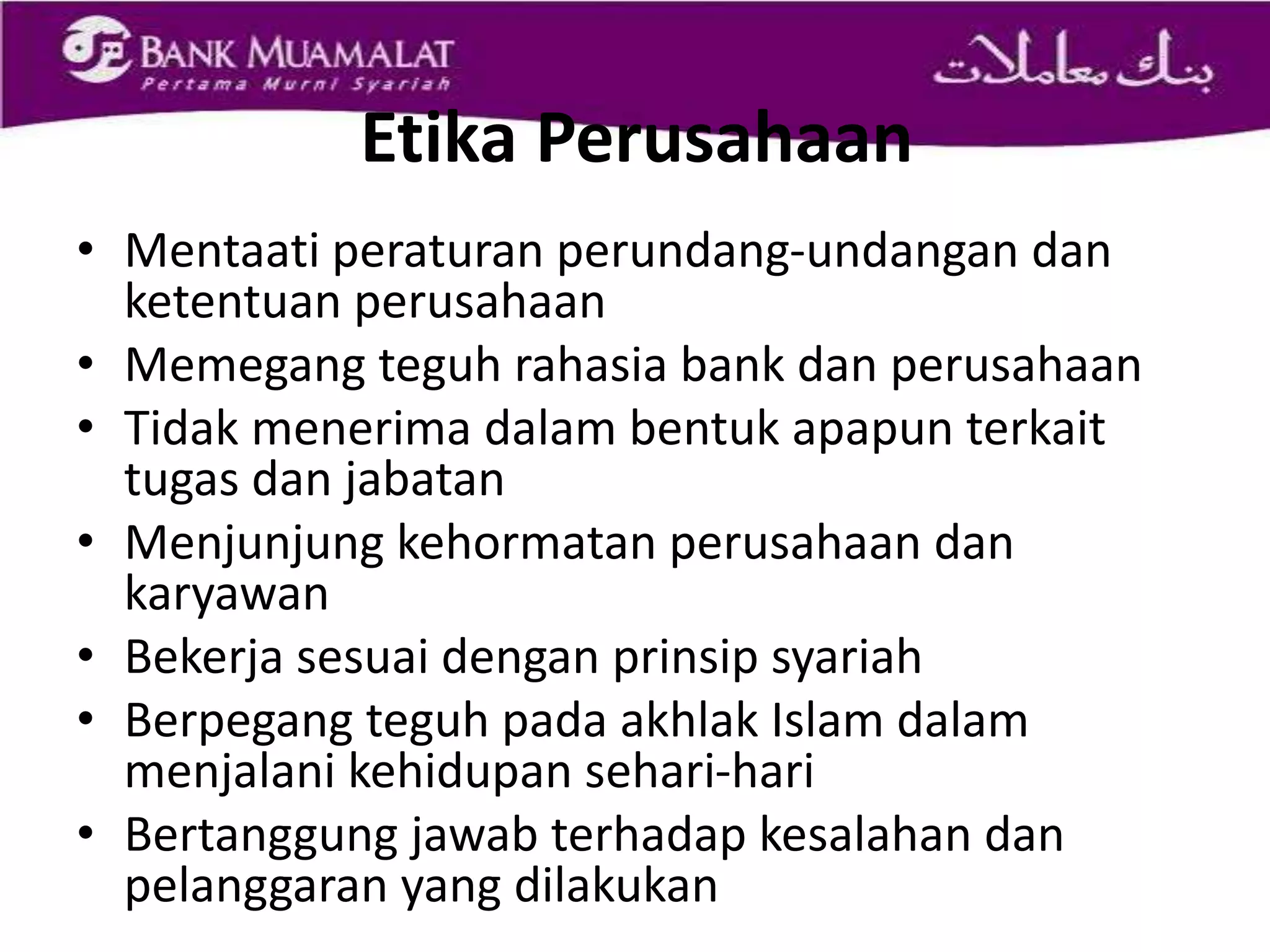 Bank muamalat | PPTX