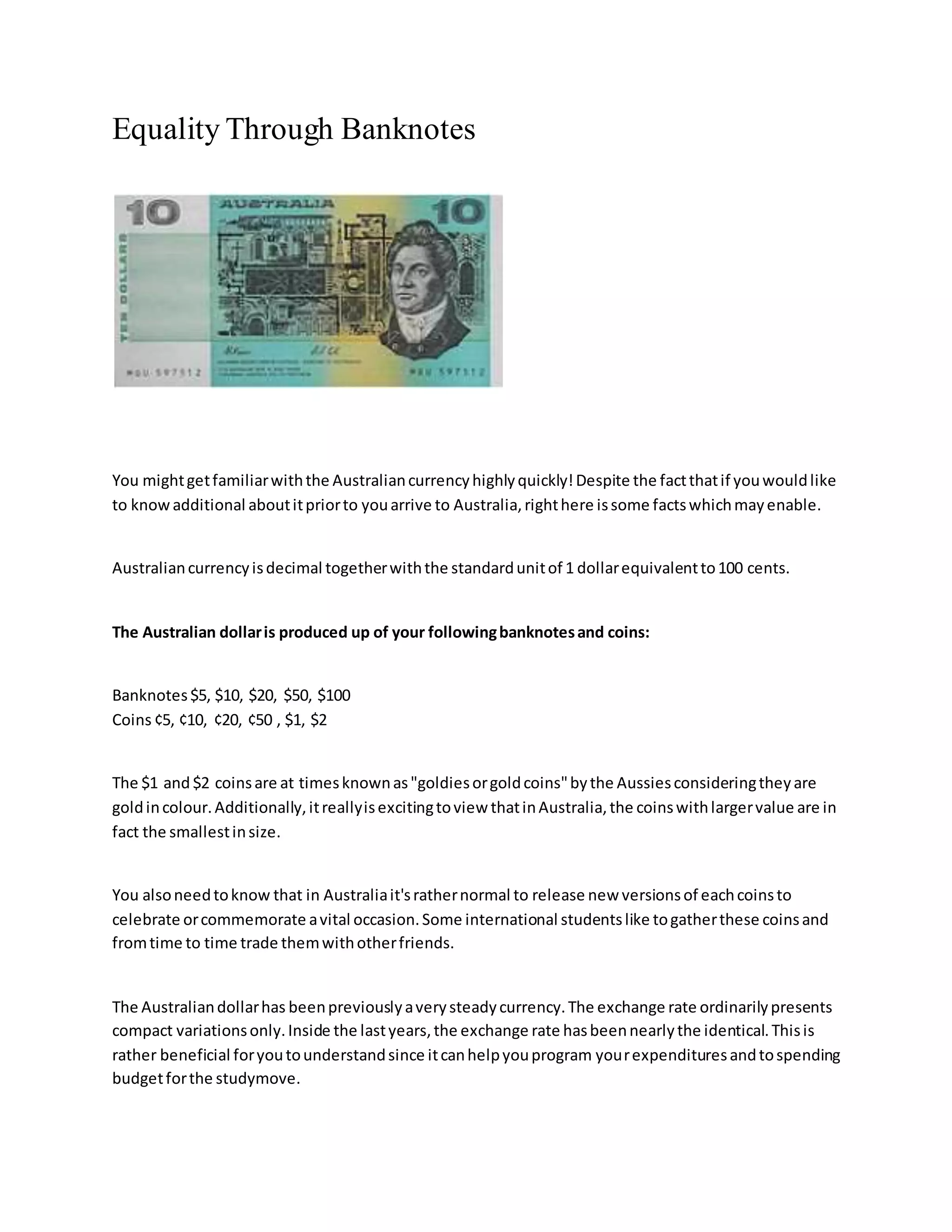 Bank note | DOCX