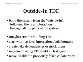 Coding Dojo: Bank OCR Outside-In (2015) | PPT