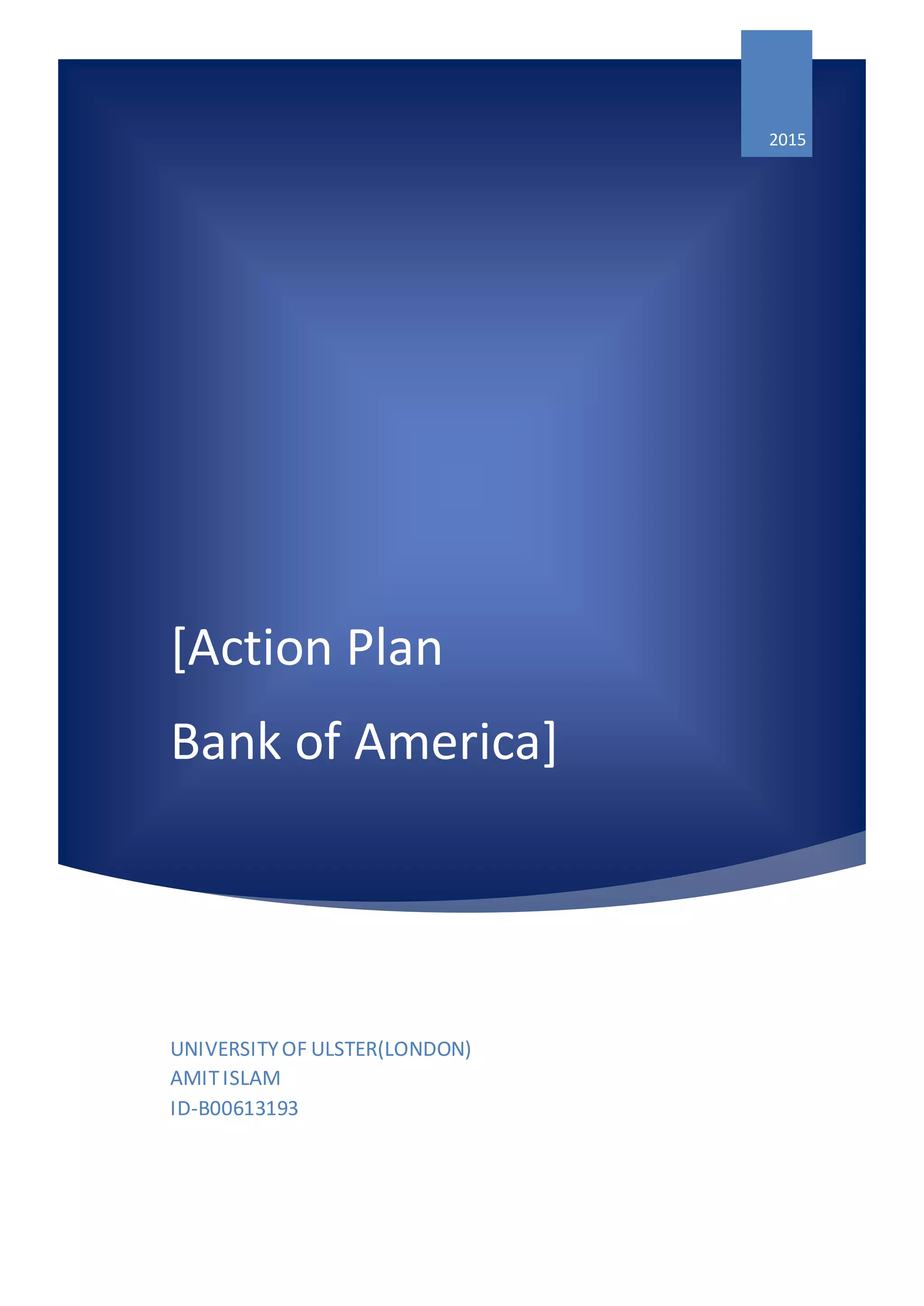 Bank of america action plan | DOCX