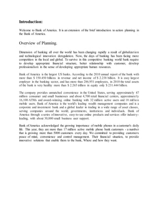 Bank of america action plan | DOCX