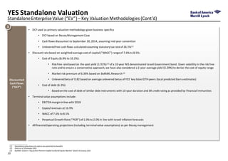 Valuation report by Bank of America Merrill Lynch | PDF