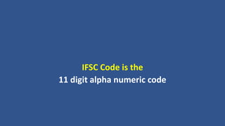 Bank of baroda ifsc code | PPT
