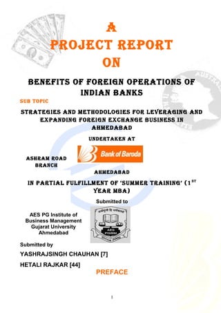 Bank of baroda ;yashraj & hetali | PDF