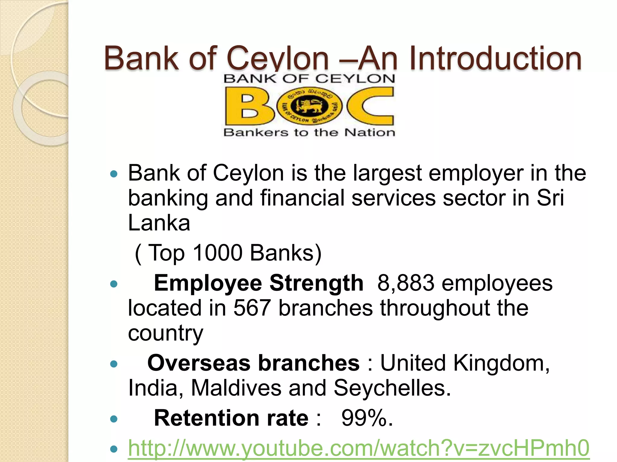 Bank of ceylon, sri lanka | PPTX