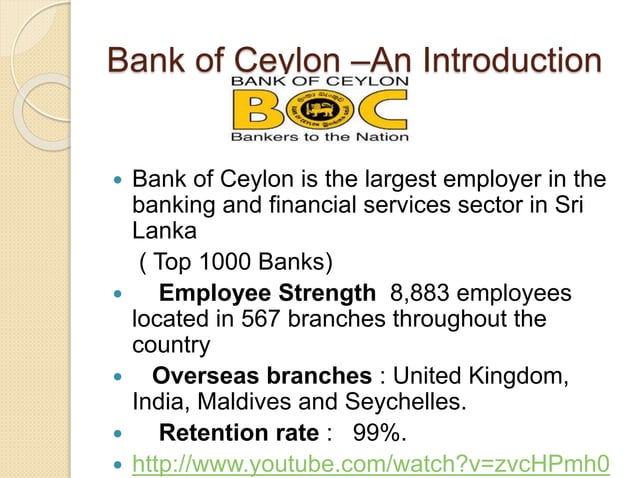 Bank of ceylon, sri lanka | PPT