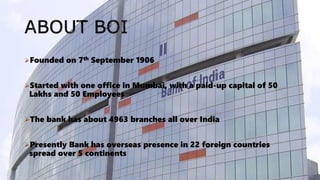 Bank of india | PPTX