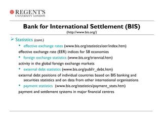 Bank of International Settlement | PPT