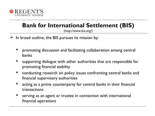 Bank of International Settlement | PPT