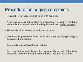Banking ombudsmen | PPTX