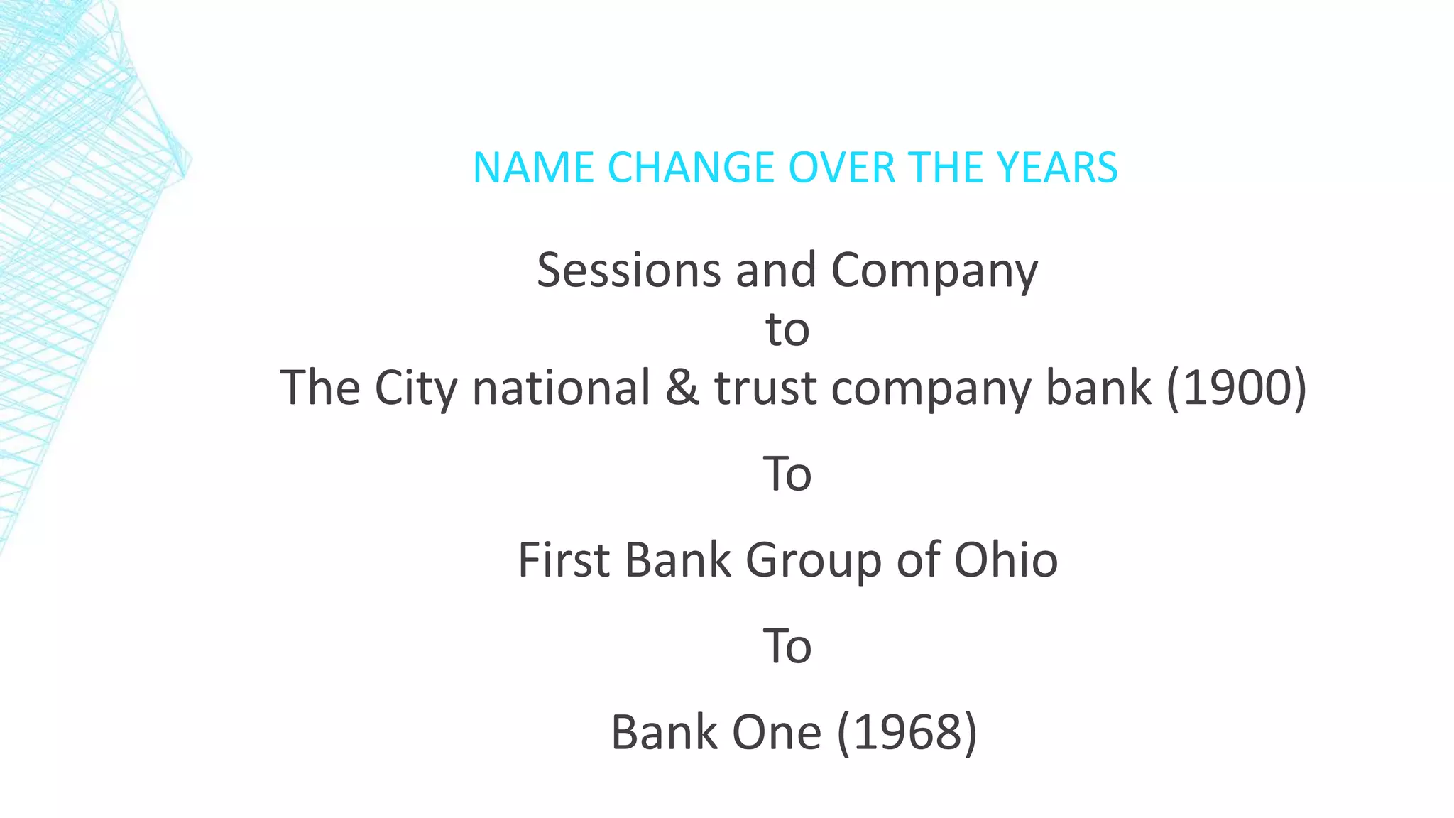 Bank one-Profitless PC | PPTX