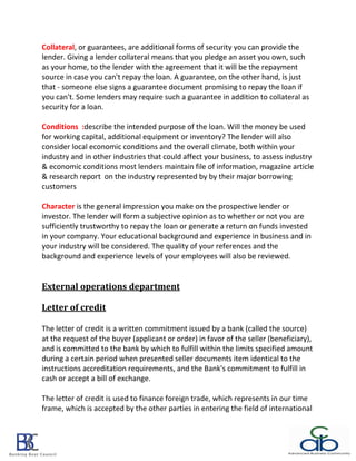 Bank operations | PDF