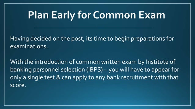 Bank Exam Preparation Tips | PPT