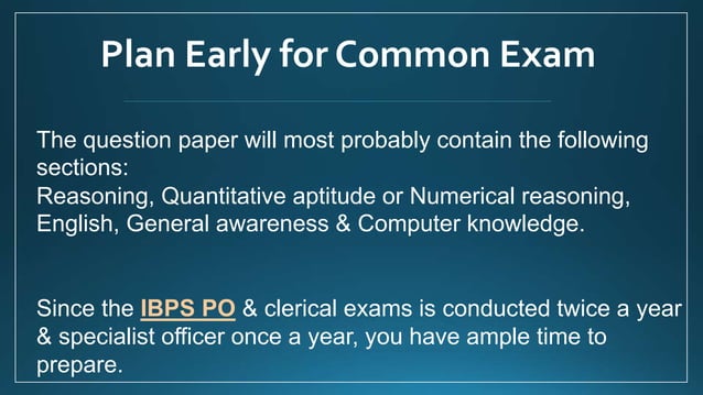 Bank Exam Preparation Tips | PPT